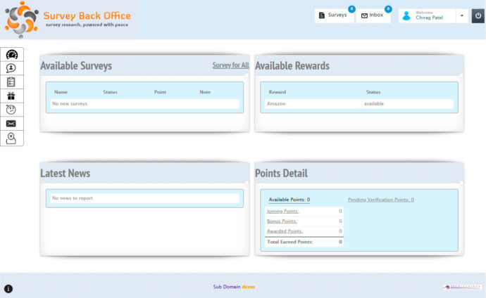 Survey Back Office – Brain InfoTech